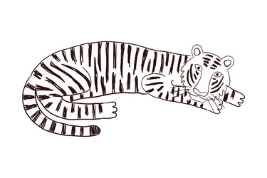 Tiger Outline Vector Images (over 5,800)