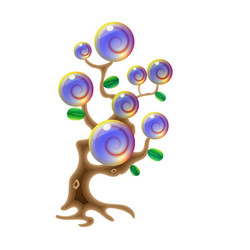 Magic tree fantasy object for witchcraft design Vector Image