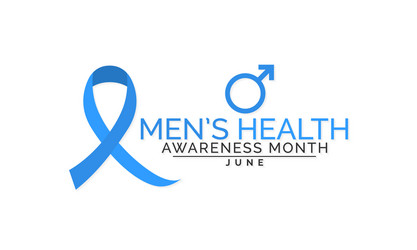 Mens health month Royalty Free Vector Image - VectorStock
