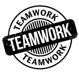 Teamwork rubber stamp Royalty Free Vector Image