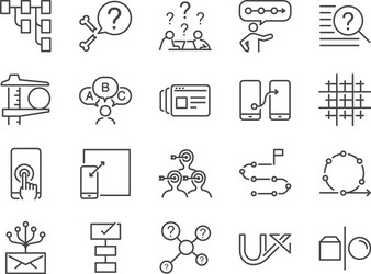 Agile icon set Royalty Free Vector Image - VectorStock