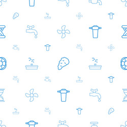 Flow icons pattern seamless white background Vector Image