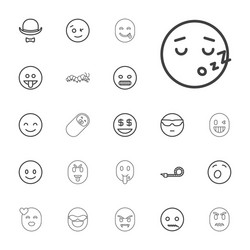 Funny icons Royalty Free Vector Image - VectorStock
