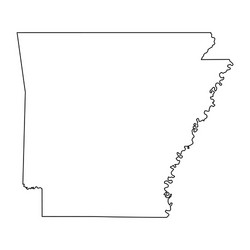 Arkansas Map Outline Vector Images (over 660)