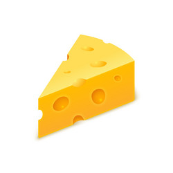 Cheese block cartoon Royalty Free Vector Image