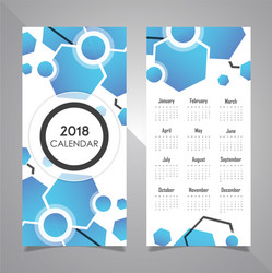 Poster design calendar Royalty Free Vector Image