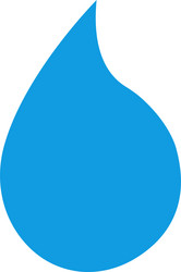 Water drop shape blue drops set Royalty Free Vector Image