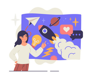 Storytelling isolated cartoon Royalty Free Vector Image