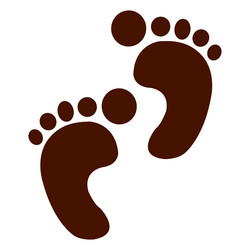 Human trainers footprints Royalty Free Vector Image