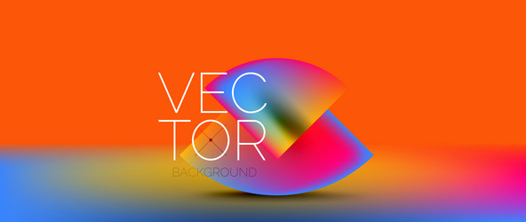 Liquid gradient color geometric shapes and circles