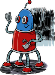 Robotics isolated cartoon Royalty Free Vector Image