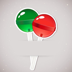 Background with candy inserted into a slot Vector Image