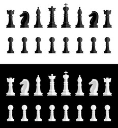 Chess pieces Royalty Free Vector Image - VectorStock