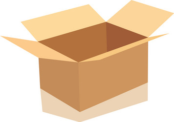 Open flat box Royalty Free Vector Image - VectorStock