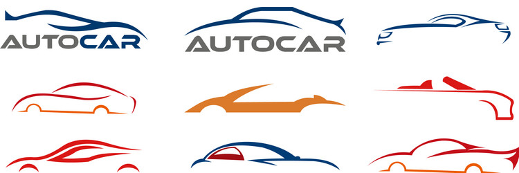 Auto car racing spirit speed garage logo Vector Image