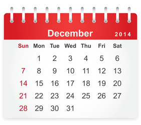 Calendar 2014 Royalty Free Vector Image - VectorStock