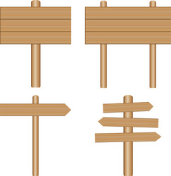 Wooden blank sign Royalty Free Vector Image - VectorStock