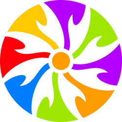 Abstract circle logo Royalty Free Vector Image