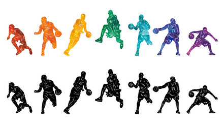 Basketball colorful Royalty Free Vector Image - VectorStock