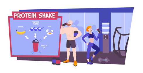 Protein Shake Cartoon