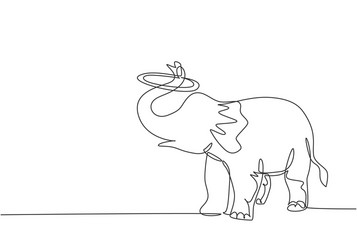 One Line Drawing Elephant Vector Images (over 440)