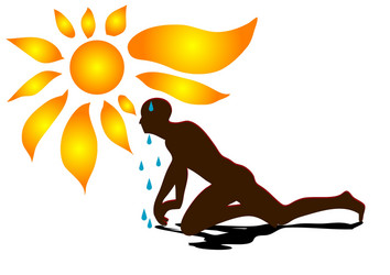 Confused teenager boy girl looking at sweaty Vector Image