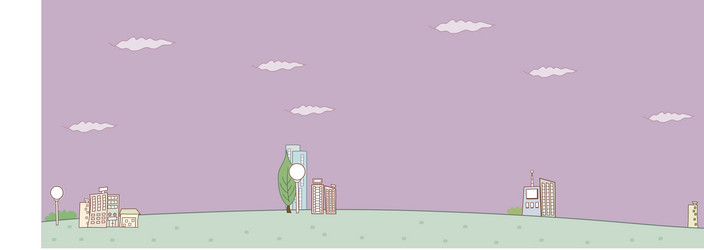 Cute landscape background Royalty Free Vector Image