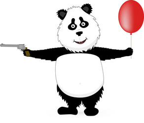 Panda with Guns Vector Images (88)