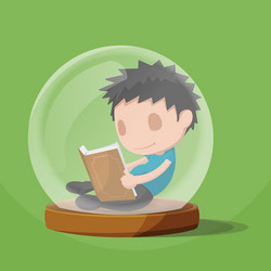 Silent Reading Vector Images (41)