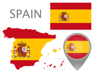 Spain set Royalty Free Vector Image - VectorStock
