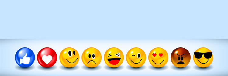 Emoji feeling faces Royalty Free Vector Image - VectorStock