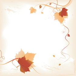 Distressed autumn leaves wallpaper Royalty Free Vector Image