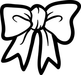 Coloring book bow Royalty Free Vector Image - VectorStock