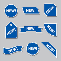 New badges and stickers Royalty Free Vector Image
