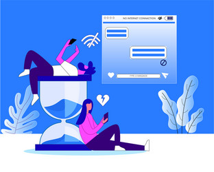 No internet connection slow network Royalty Free Vector