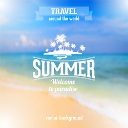 Creative graphic message for your summer design Vector Image
