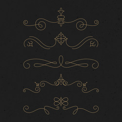 All black elements Royalty Free Vector Image - VectorStock