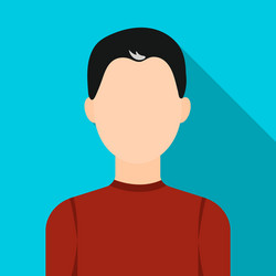 Boy icon flat single avatarpeaople icon from Vector Image