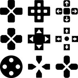 Arrow Pad Joystick Vector Images (over 220)