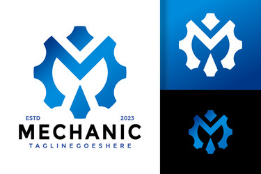 M Mechanical Logo Vector Images (over 180)