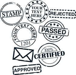 Vintage stamp set Royalty Free Vector Image - VectorStock