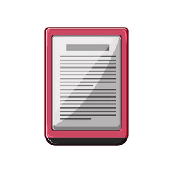 Screen ebook reader cartoon Royalty Free Vector Image