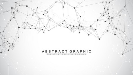 Geometric abstract background with connected lines