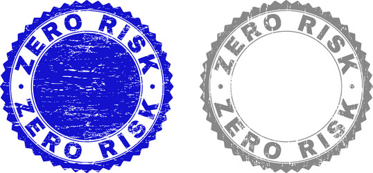 Zero risk rubber stamp Royalty Free Vector Image