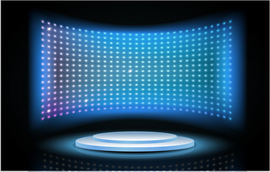 Realistic dark blue background night view Vector Image