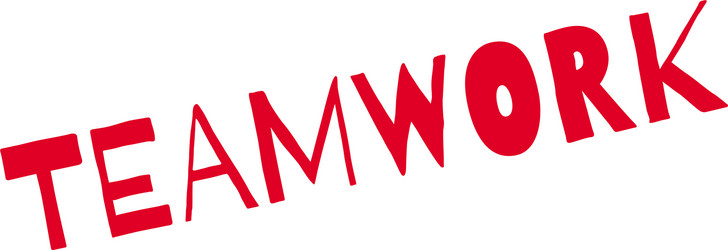 Teamwork rubber stamp Royalty Free Vector Image