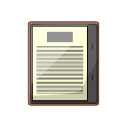 Screen ebook reader cartoon Royalty Free Vector Image