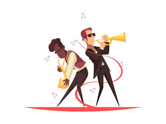 Couple dancing dance party concept cartoon Vector Image