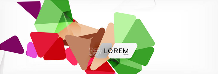 Science background abstract triangle pattern Vector Image