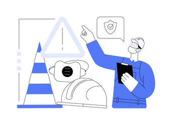 Workplace safety abstract concept Royalty Free Vector Image